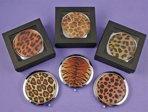 Buy Boxed Animal Print Compact Mirrors (£1.50 Each) Online -Jewellery World
