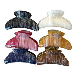 Buy Ladies Assorted Stripped Acrylic Clamps Online in UK