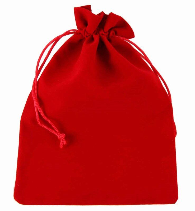 Buy Large Red Velvet Drawstring Pouches (30p Each) Online -Jewellery World