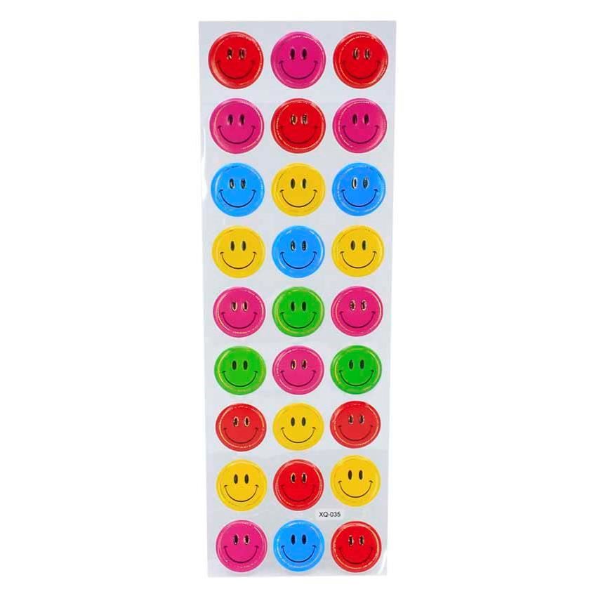 Buy Assorted Embossed Smiley Face Emoji Stickers (30p per sheet) Online ...