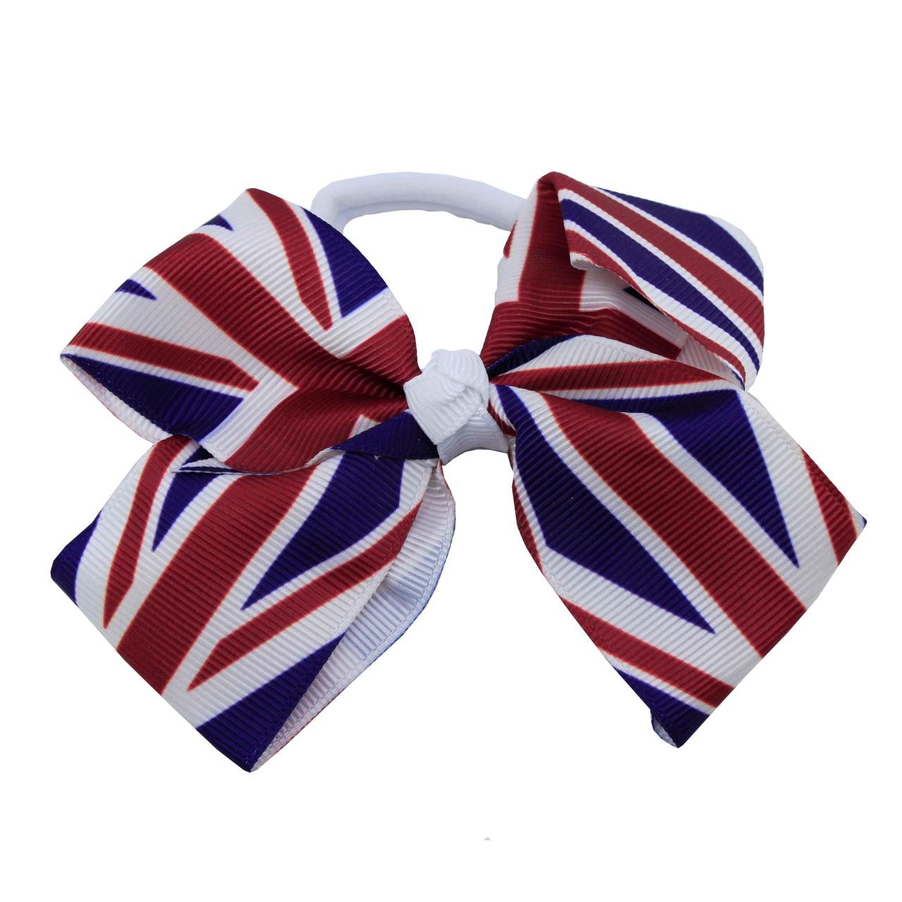 Buy Union Jack Grosgrain Bow Ponios (45p Each) Online in UK