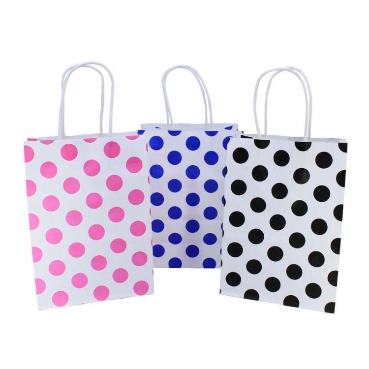 Buy Assorted Spotty Paper Bags (Approx. 16p Each) Online -Jewellery World