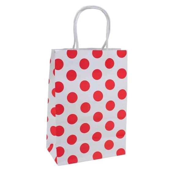 Buy Assorted Spotty Paper Bags (Approx. 16p Each) Online -Jewellery World