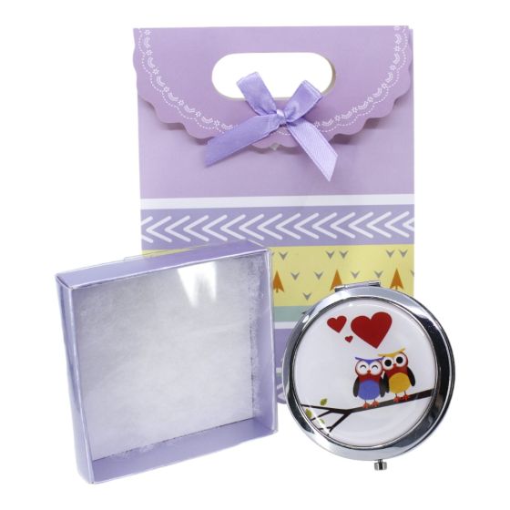 Buy Mother`s Day Boxed Owl Compact Mirror Gift Set Online -Jewellery World