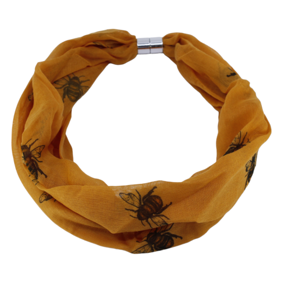 Buy Magnetic Bee Print Loop Scarves Online in UK