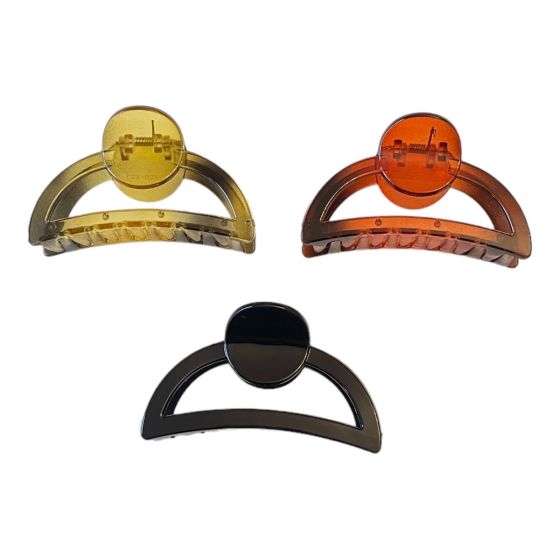 Buy Basic Acrylic Clamps In Black Tortoiseshell And Amber Online ...